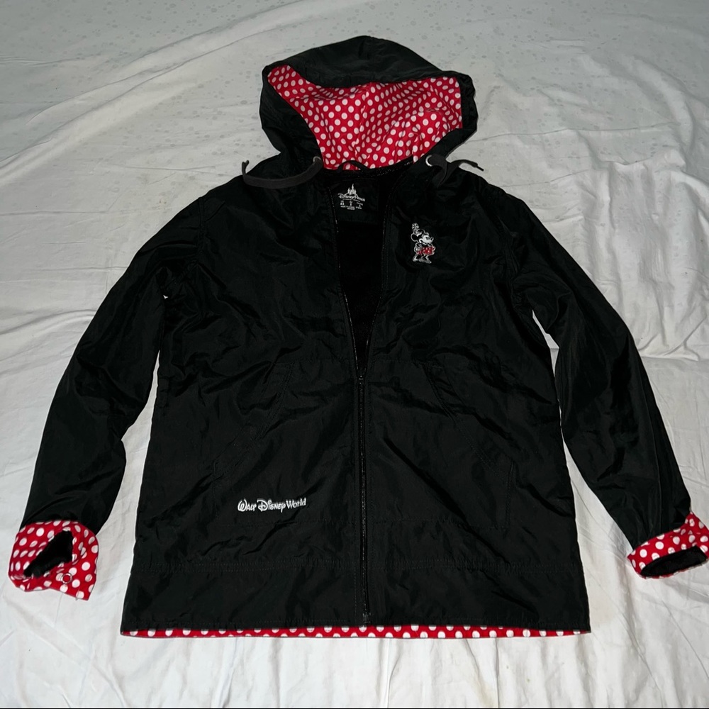 Walt Disney World Minnie Womens Rain Jacket Xs - Gem
